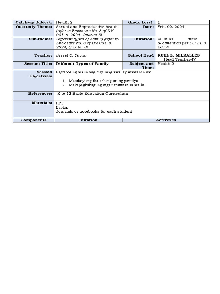 Catch Up Health | PDF