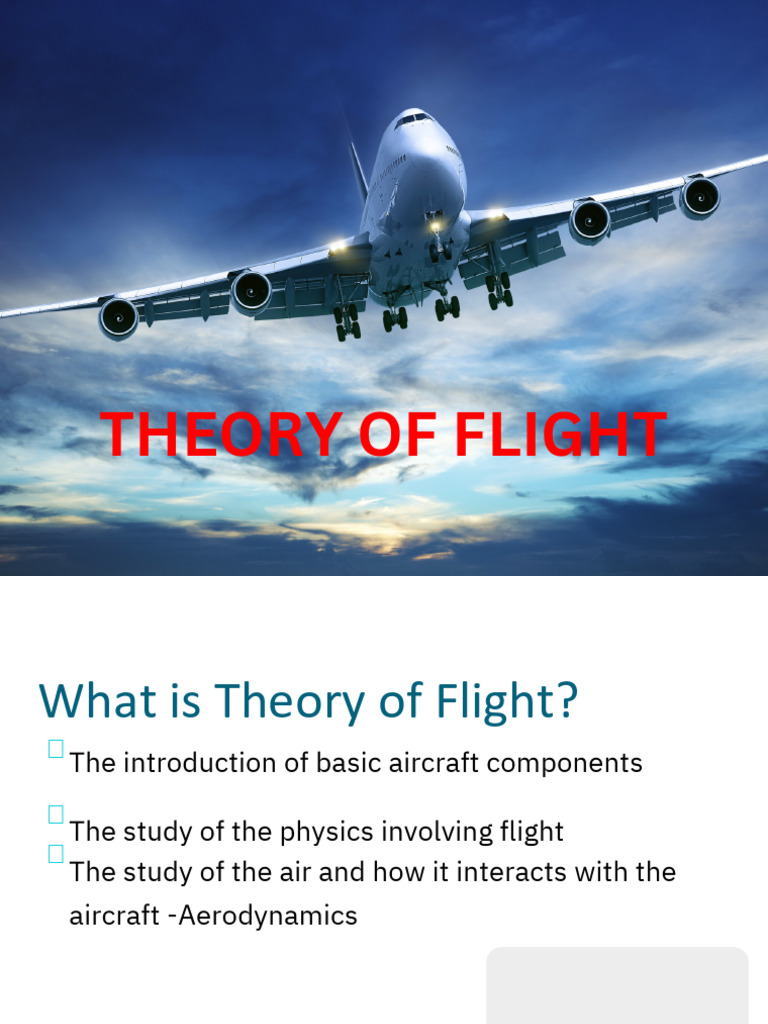 Theory of Flight Part One | PDF | Drag (Physics) | Flight Control Surfaces