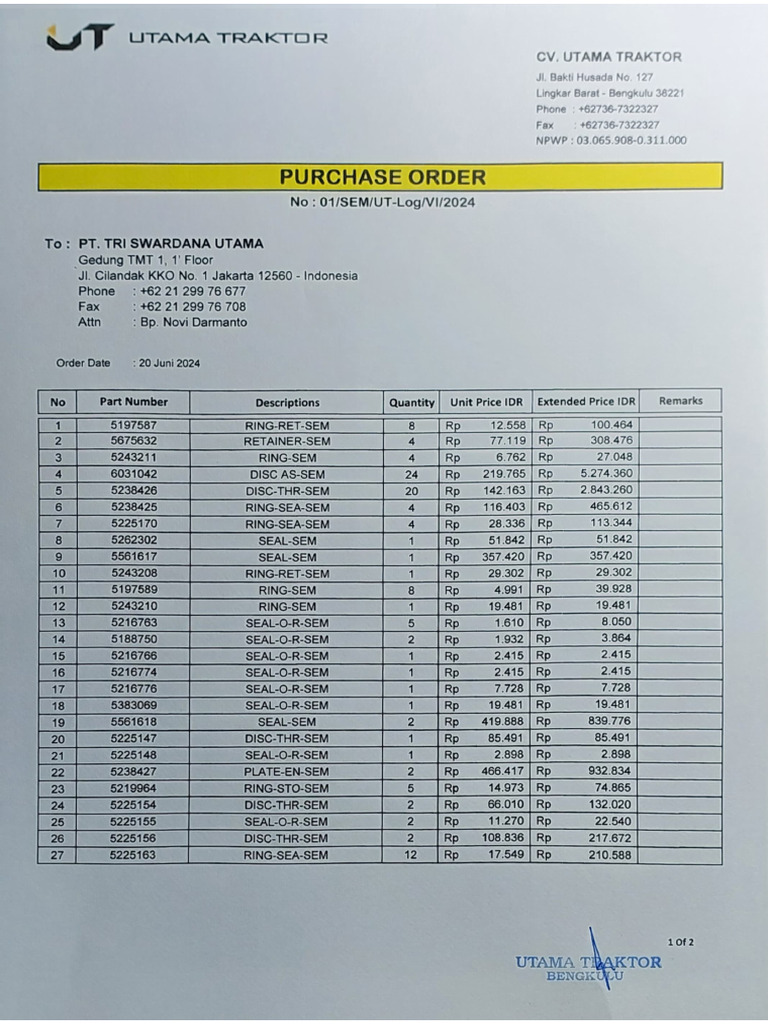 Po 01 Tsu Juni 2024 | PDF