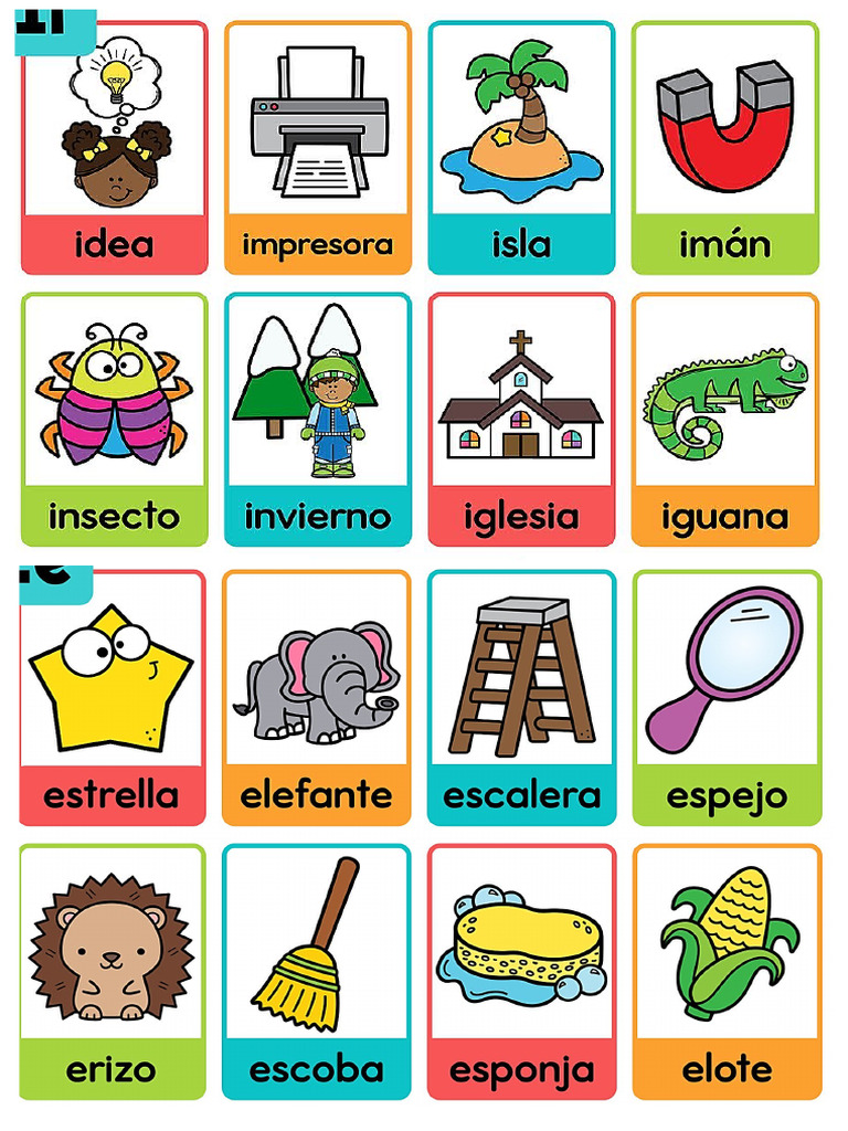 Flash Card Vocales | PDF