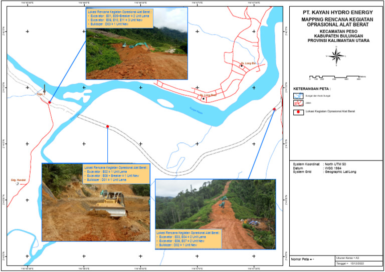 Mapping Rencana Kegiatan Alat Berat Rev1 | PDF | Geodesy | Geographical Technology
