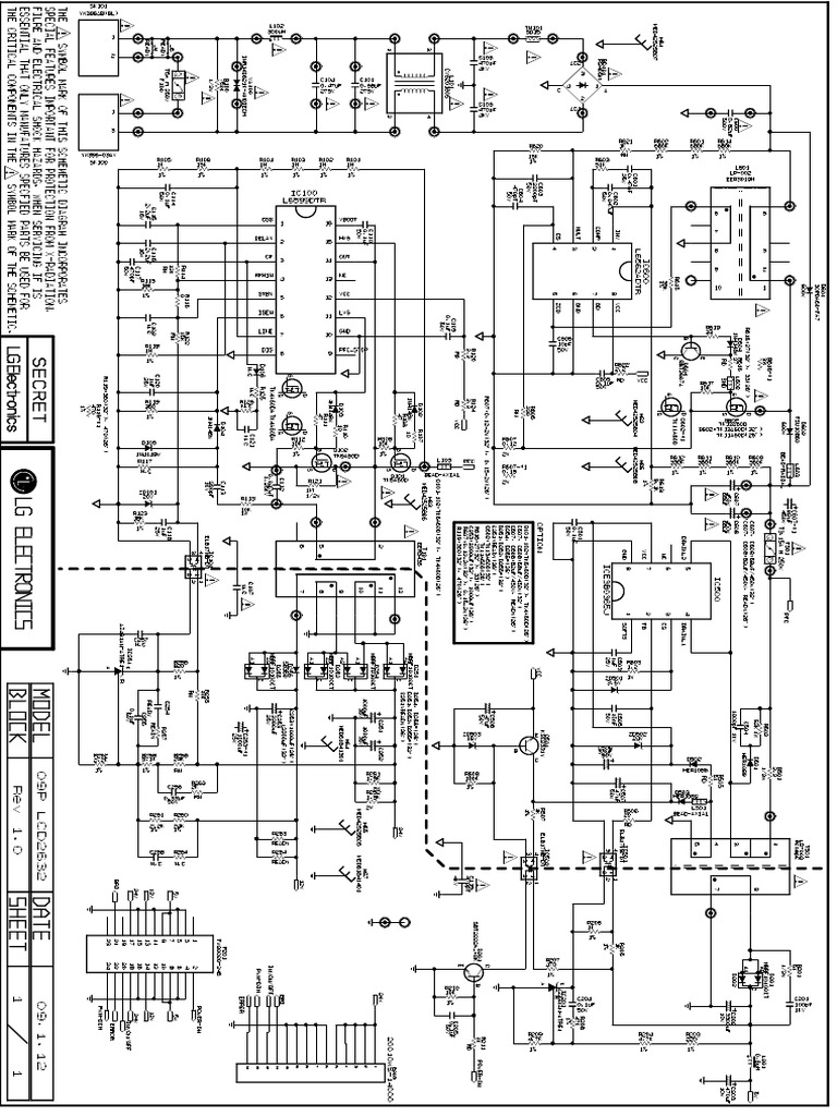Lg 32lh20r-CA Lcd Tv Psu Schematic Diagram | PDF