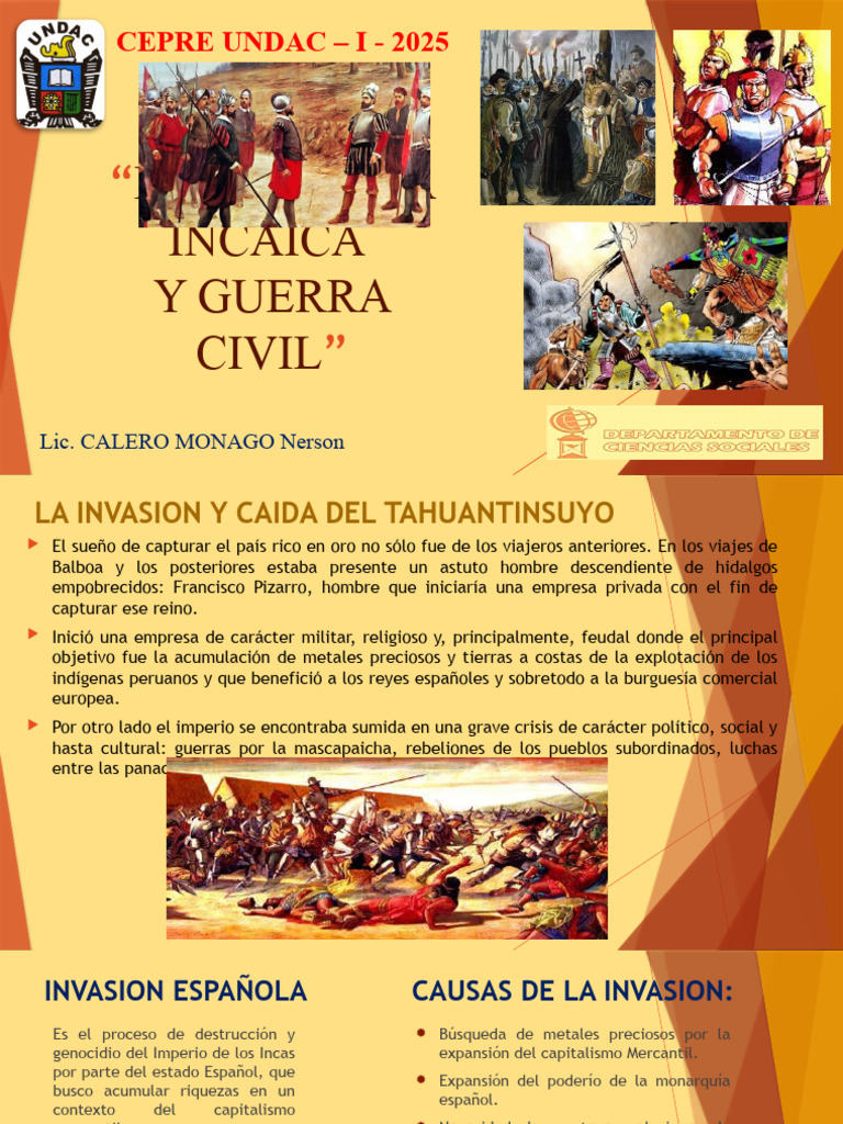 Cepre 5 - 2025 - Resistencia Incaica y Guerra Civil | PDF | Imperio ...