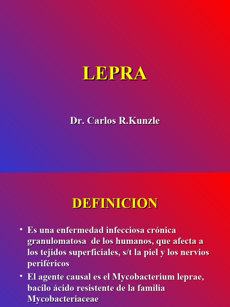 Lepra | PDF | Infección | Lepra