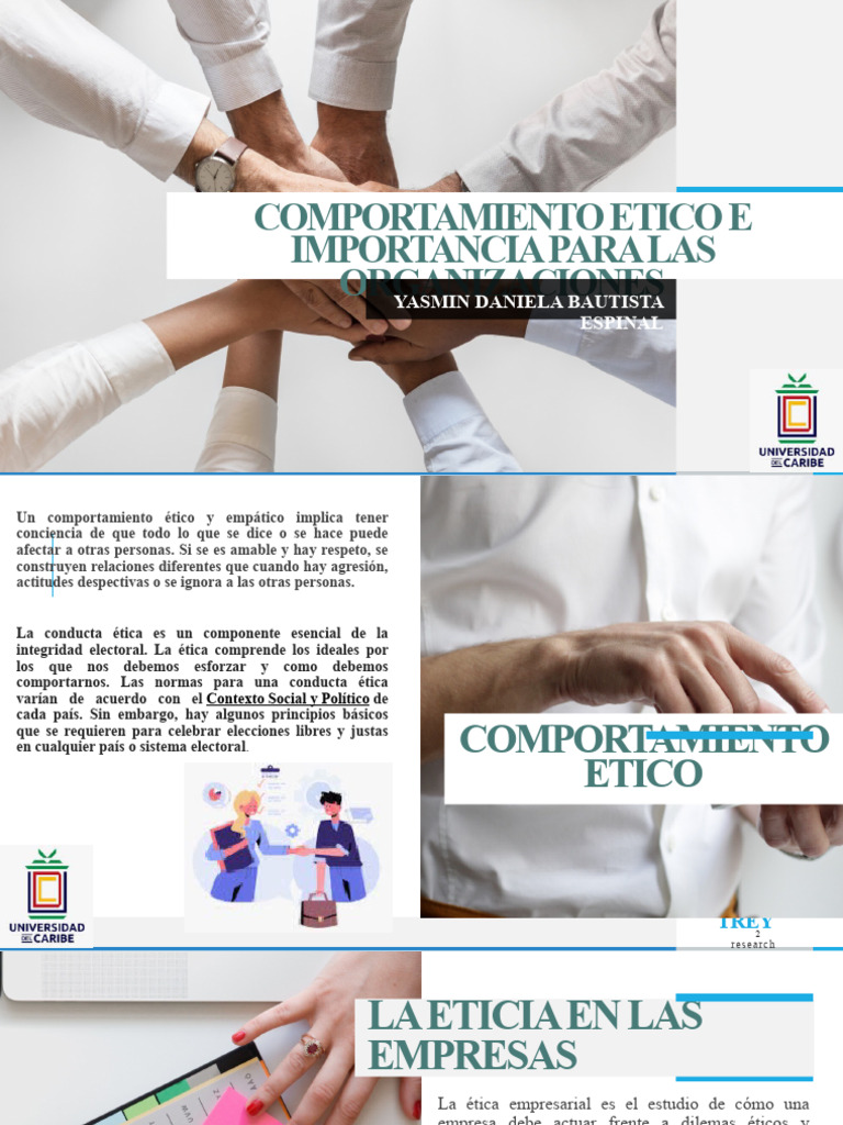 Etica Empresarial - Diapositiva | PDF | Business | Comportamiento