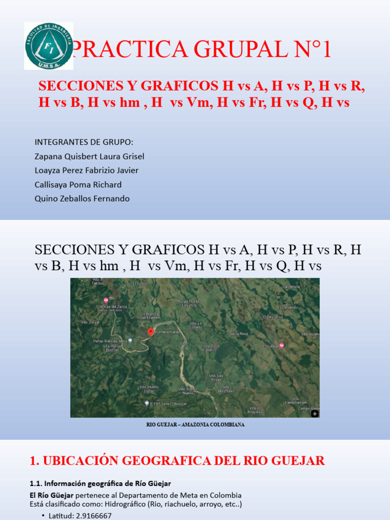PRACTICA GRUPAL N°1 PRESENTACION ZAPANA-LOAYZA-CALLISAYA-QUINO | PDF | Geografía | Hidrología