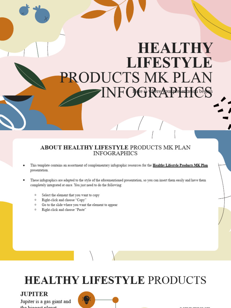 Healthy Lifestyle Products Infographics | PDF | Planets | Planets In ...