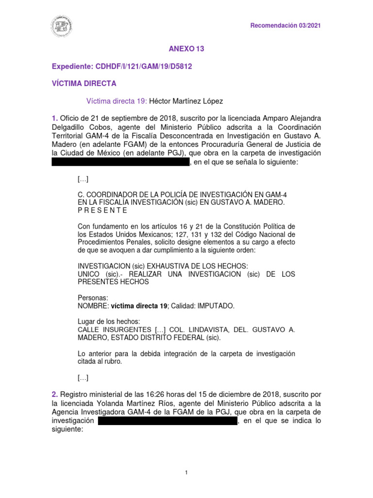 Anexo 13 | Descargar gratis PDF | Policía | México