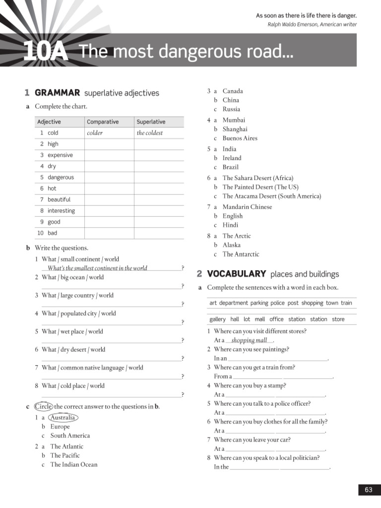 Workbook UNIT 10 A 6to ciclo | PDF