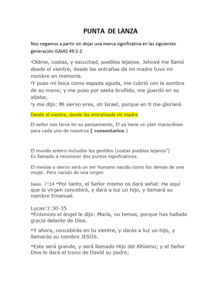 Punta de Lanza | PDF | María, madre de Jesús | Jesús