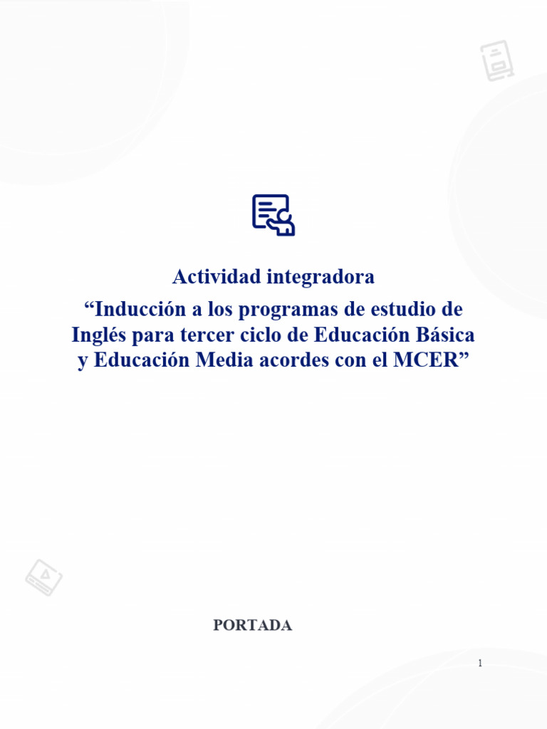 Actividad - Integradora - Programa - de - Estudio - Ingles LIC. WALTER ...