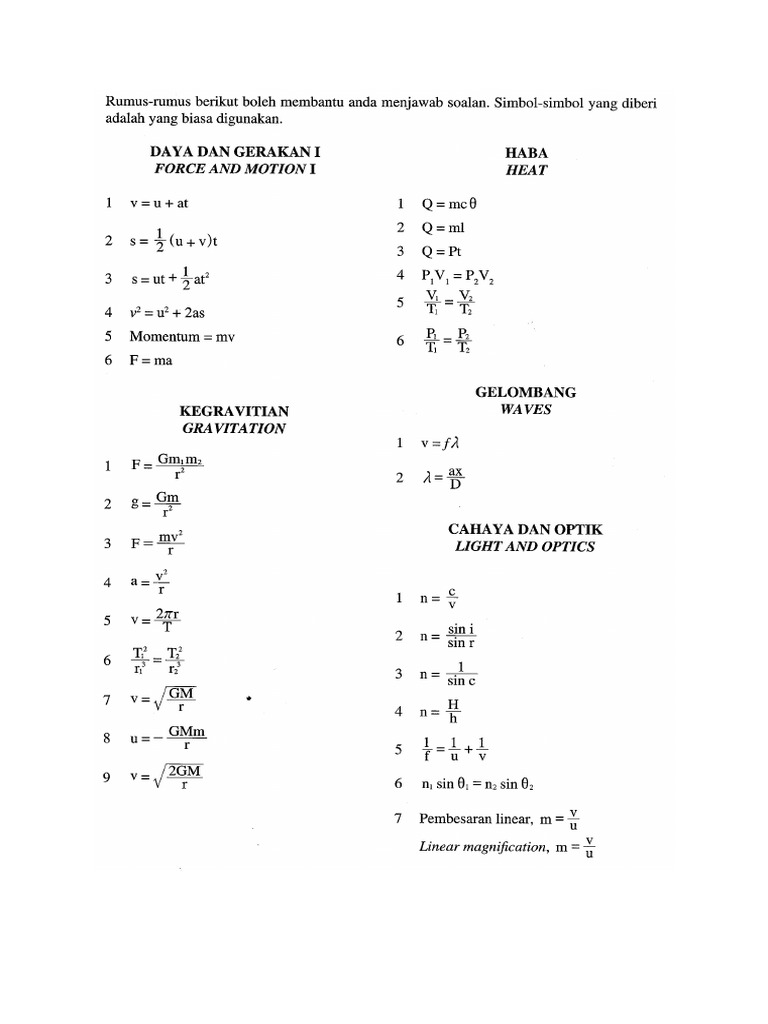 Formula SPM | PDF