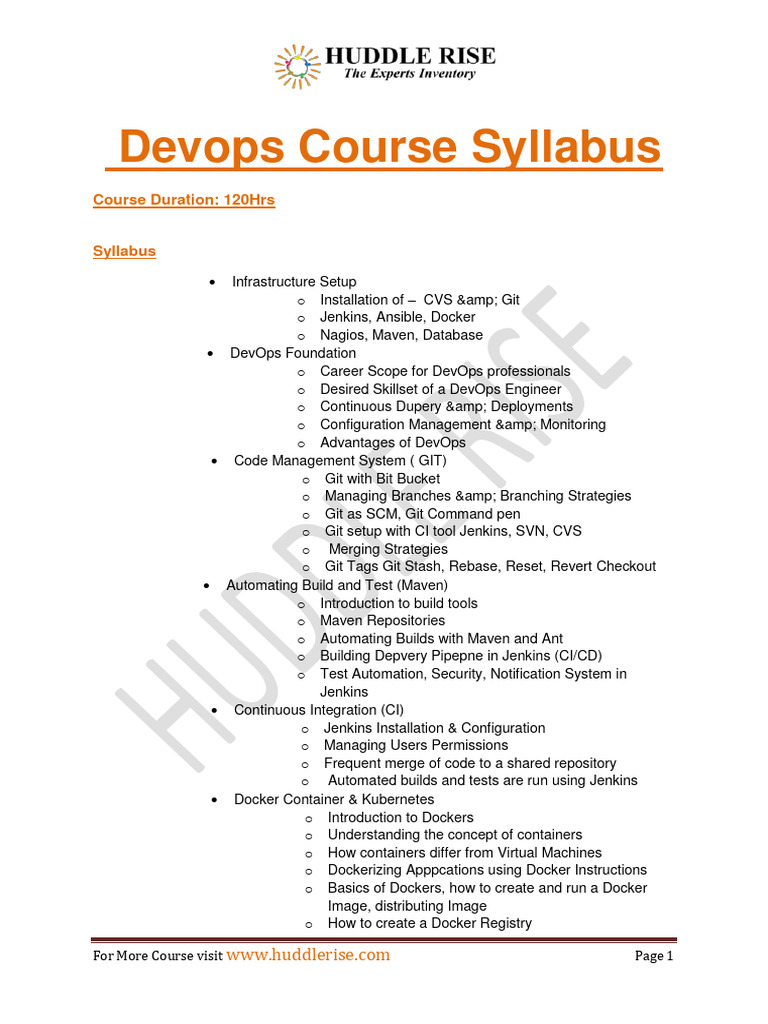 Devops Training Course | PDF | Version Control | System Software