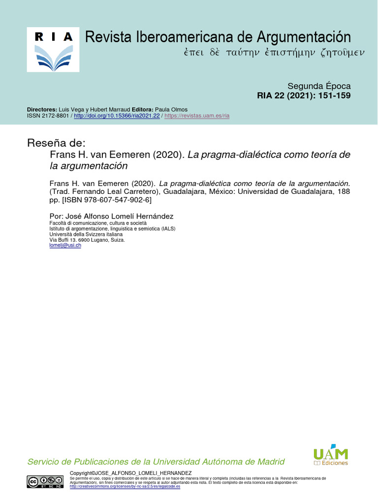 Introducción Pragma Dialéctica | PDF | Falacia | Teoría
