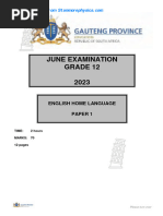 GP June Exam Grade 12 Timetable 2025 | PDF
