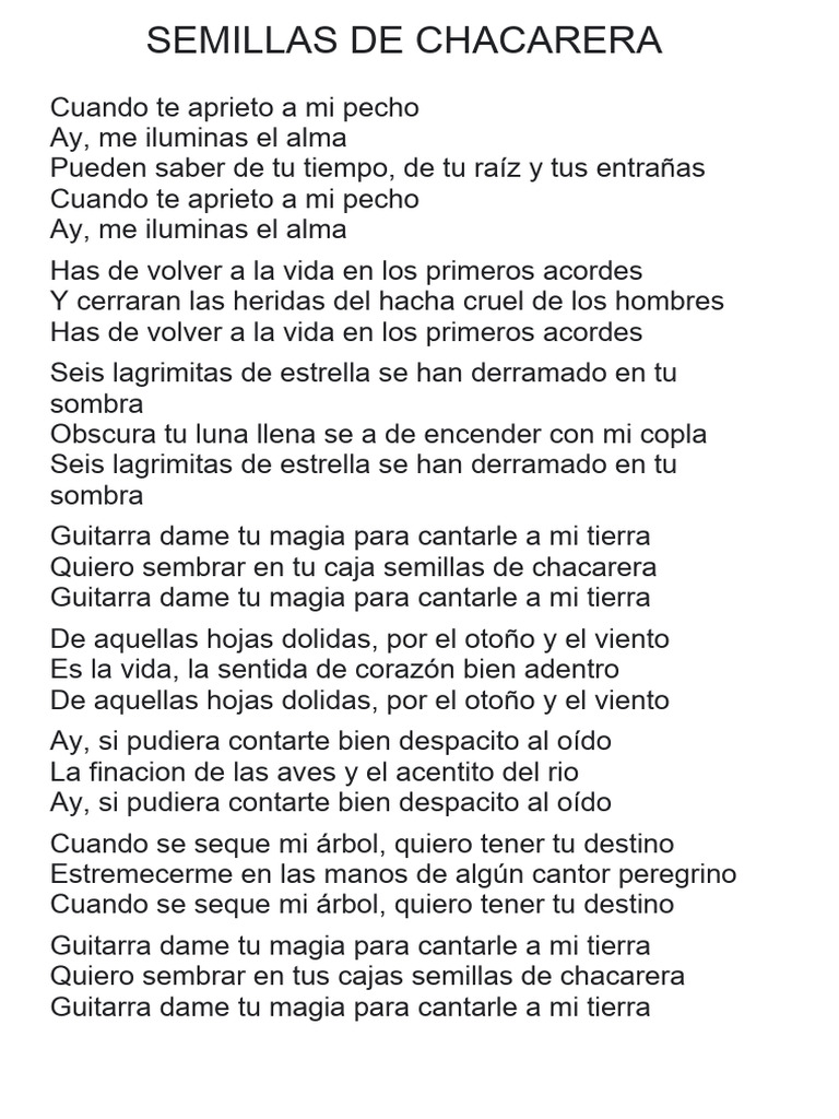 Semillas de Chacarera | PDF