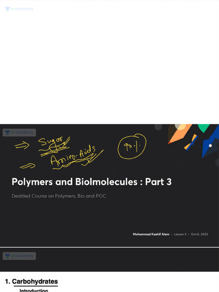 Biomolecules 1 | PDF