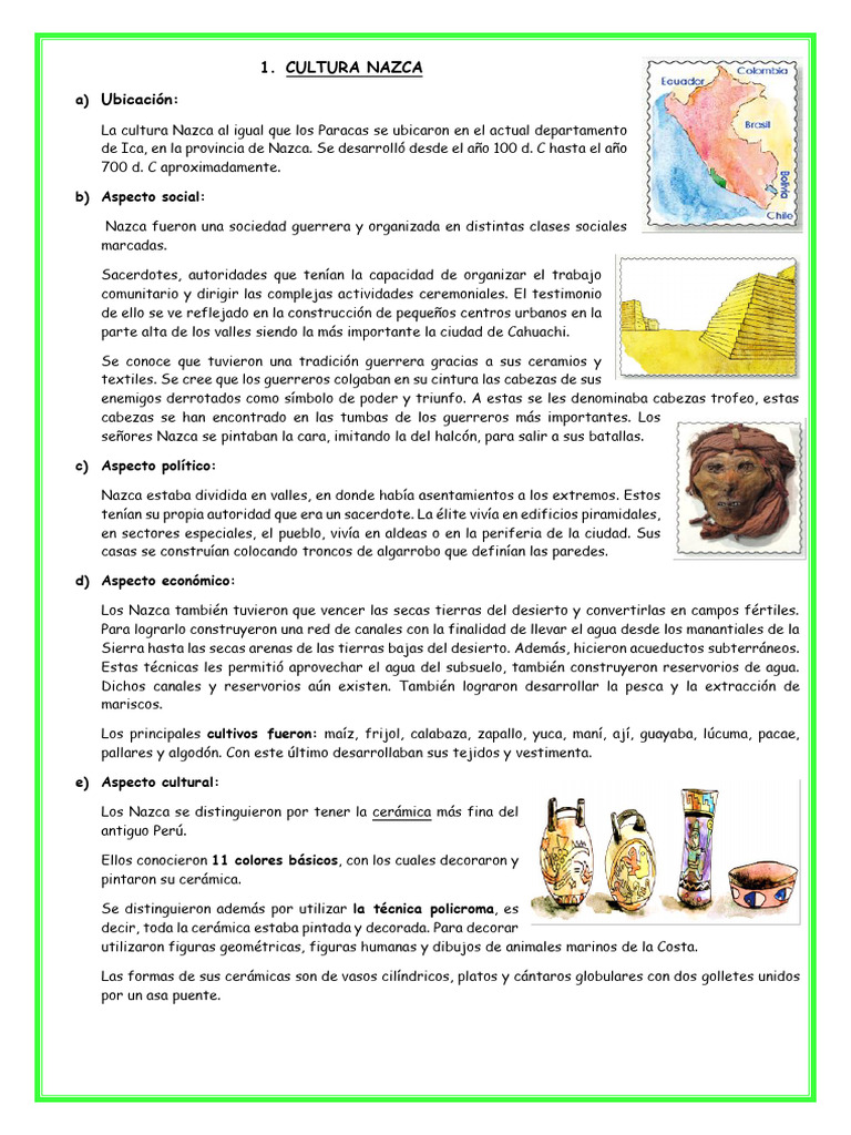Conocemos Las Culturas Pre Incas I | Descargar gratis PDF | Andes