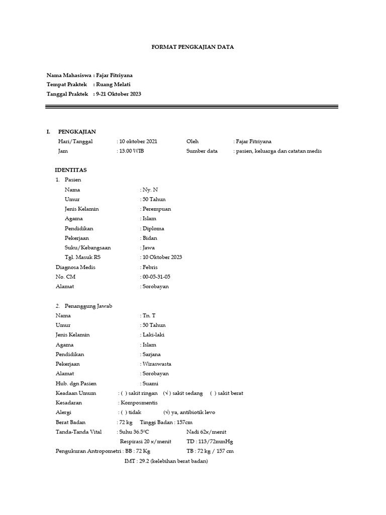 Pengkajian Dan Askep Febris | PDF