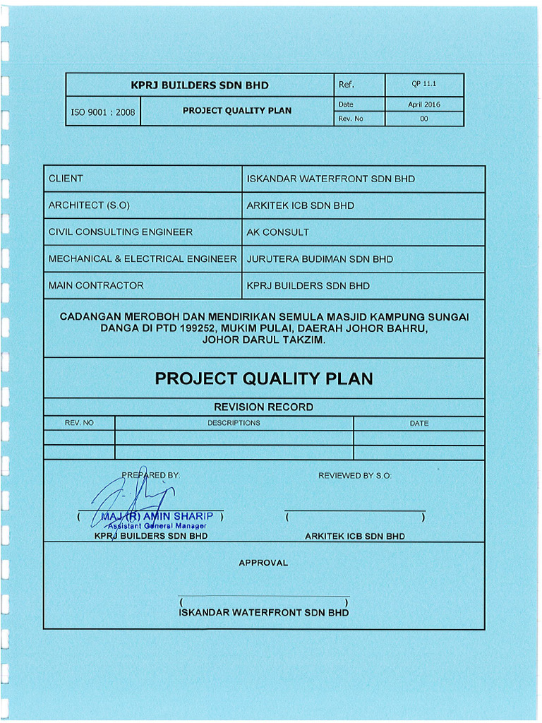 PQP Masjid SG Danga-Part 1 | PDF