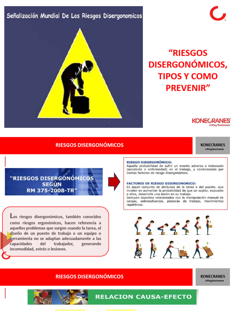 Riesgos Disergonómicos | PDF | Factores humanos y ergonomía