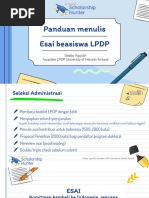 Contoh Essay Beasiswa 2025: LPDP, AAS, GKS | PDF