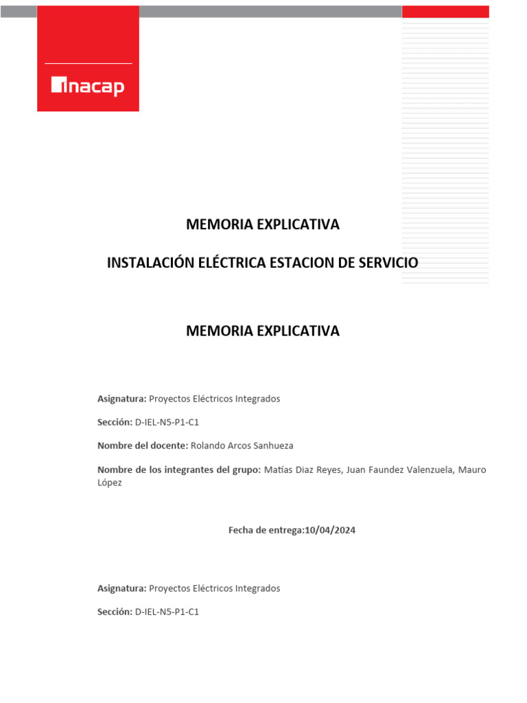 Memoria Lista | PDF | Aislador (Electricidad) | Energia electrica