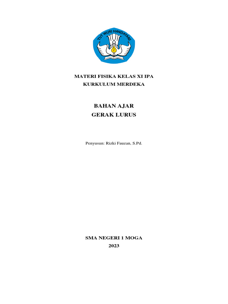 Lampiran Modul Gerak Lurus | PDF