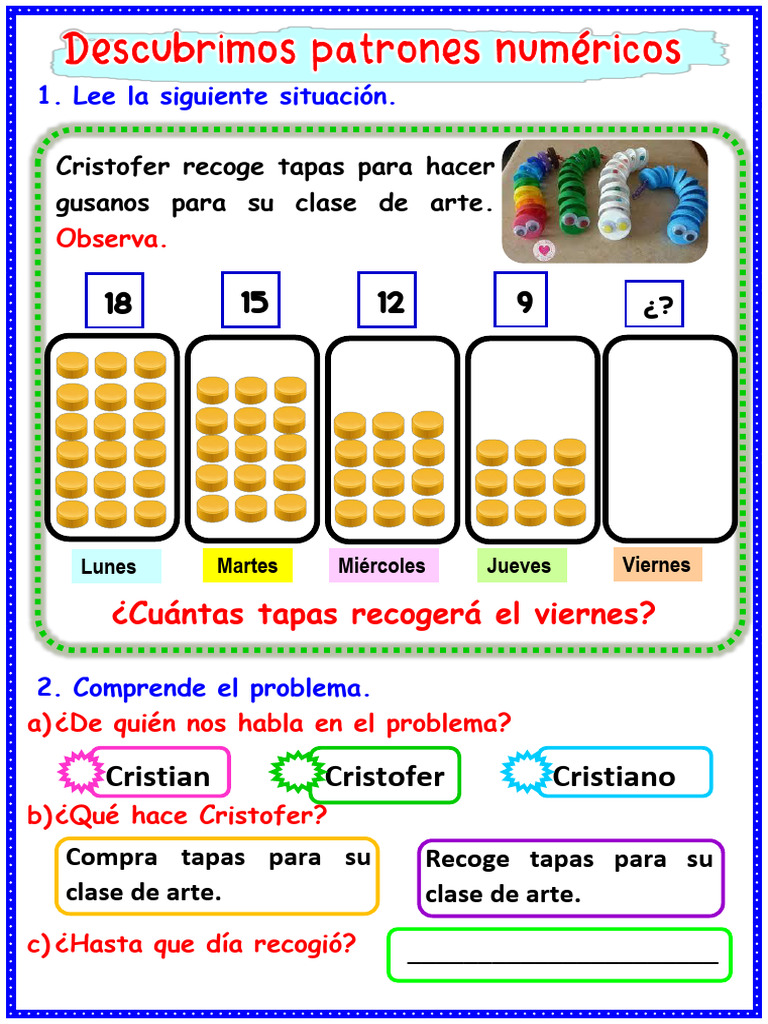 FICHA M 10-06-24descubrimos Patrones Numéricos | PDF
