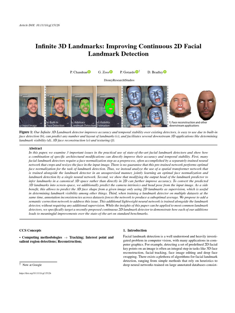 3D Facial Landmark Detection | PDF | Artificial Neural Network | Annotation