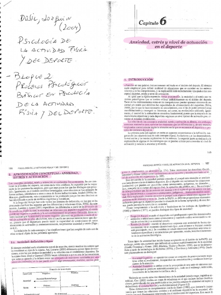 Dosil Cap 6 Ansiedad Estres Activacion | PDF