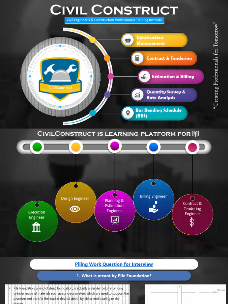 Pile Foundation Question Answer | PDF | Deep Foundation | Concrete