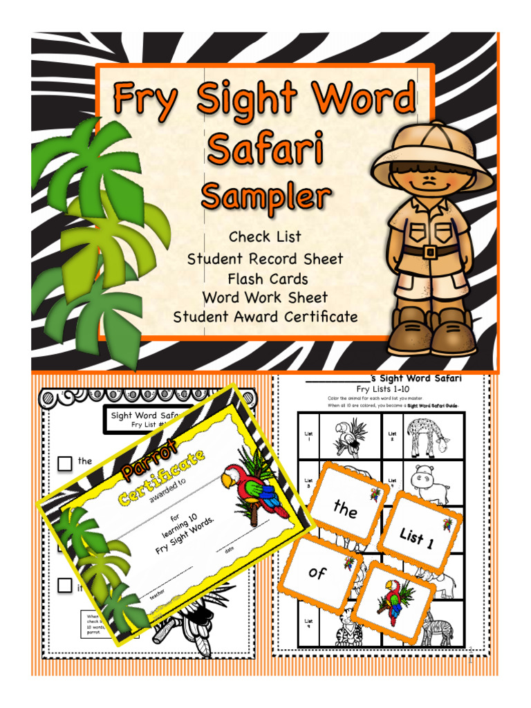 Check List Student Record Sheet Flash Cards Word Work Sheet Student ...