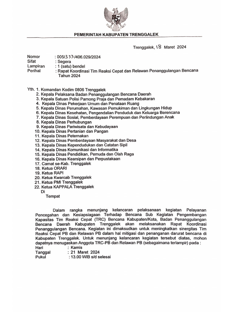 Rakor Trc Multisektor Rev | PDF