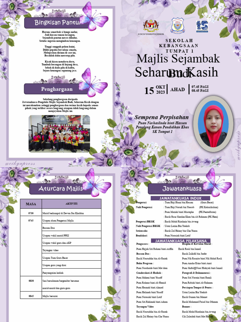 Buku Program Majlis Perpisahan PKPK | PDF