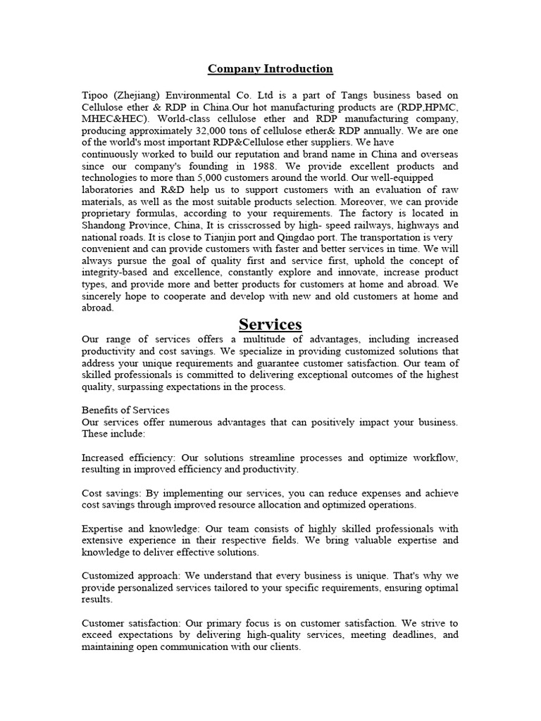 Company Introduction | PDF | Brand | Marketing