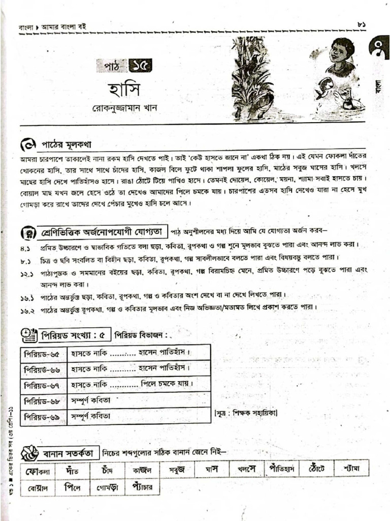 Chapter - Class 3 Bangla | PDF