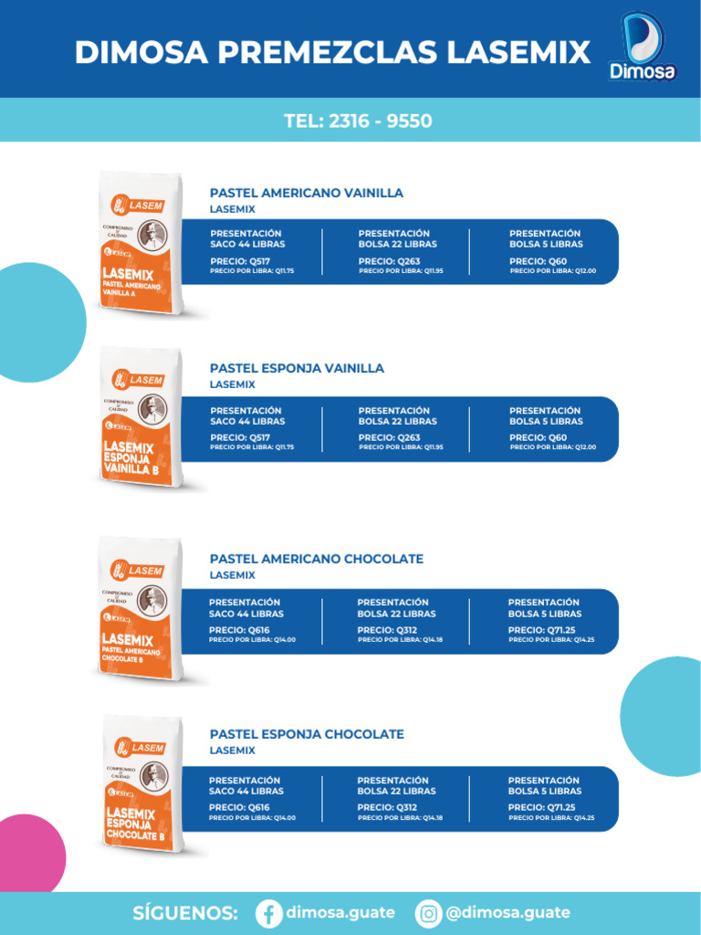 Catálogo Dimosa | PDF