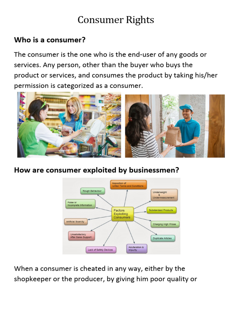 Consumer Rights | PDF | Consumer Protection | Exploitation Of Labour