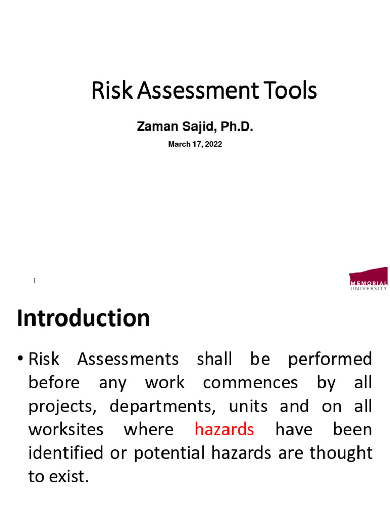 Effective Risk Assessment Tools Guide | PDF | Risk | Risk Assessment
