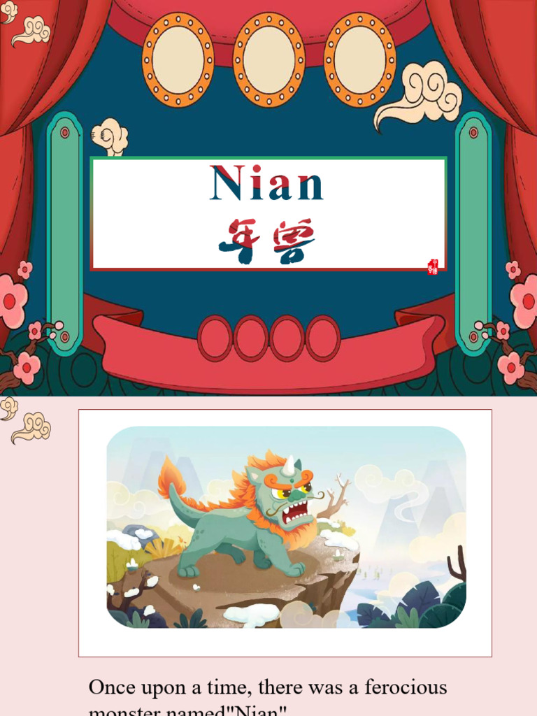 The Legend of Nian: Spring Festival Origins | PDF | Social Science