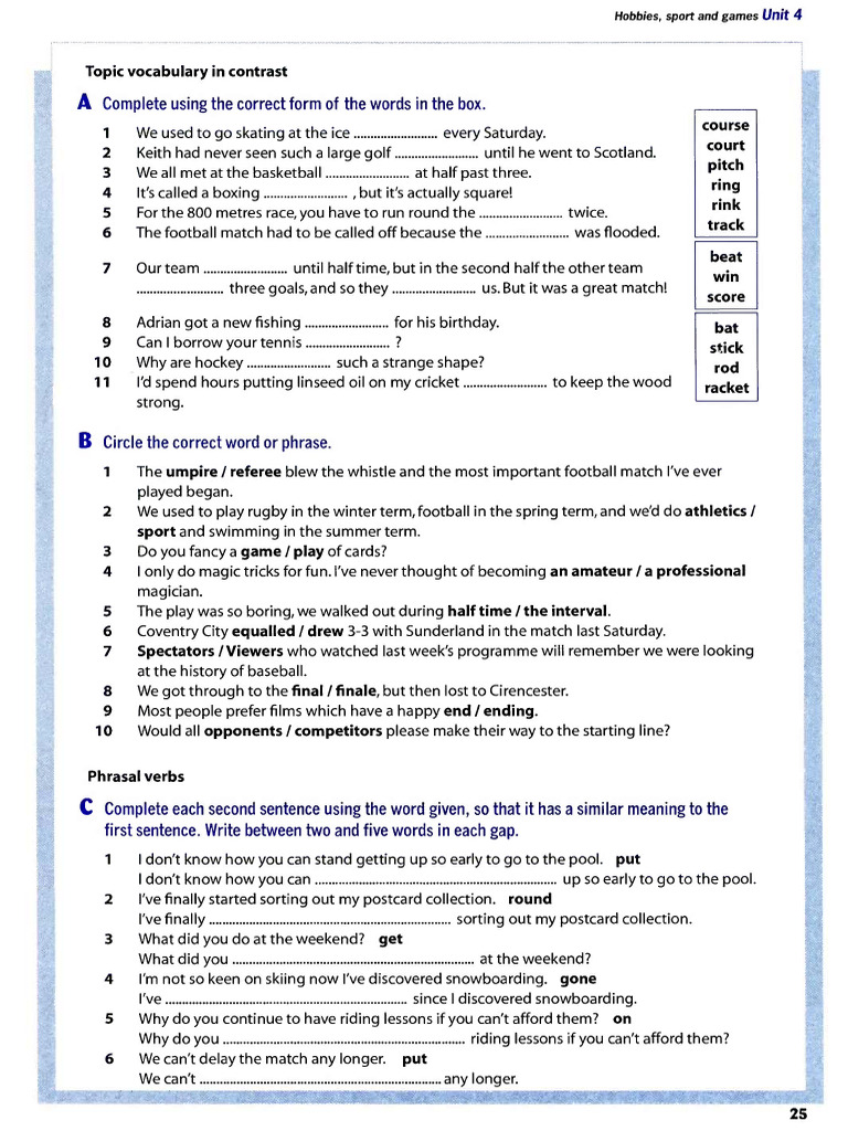 Destination B2. Grammar Vocabulary with Answer Key-pages-27 | PDF