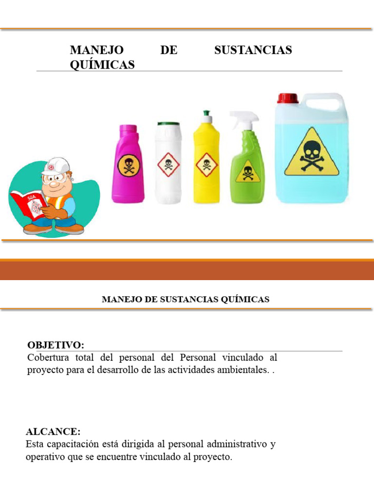 Manejo de Sustancias Químicas y Sustancias Peligrosas. | PDF | Sustancias químicas | Química