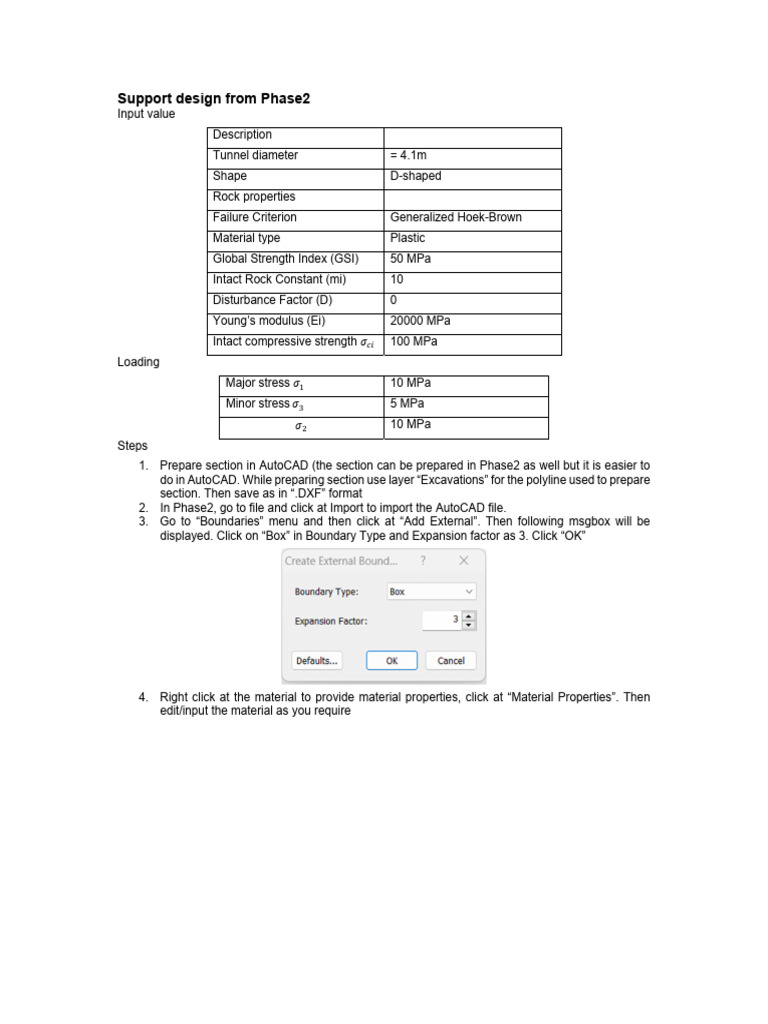 Tunnel Support Design From Phase | Download Free PDF | Bending | Stress ...