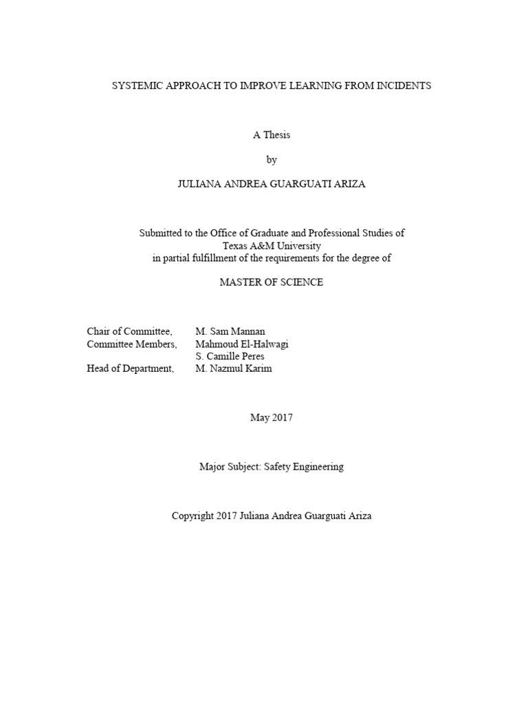 Systemic Approach To Improve Learning From Incidents | PDF | Knowledge ...