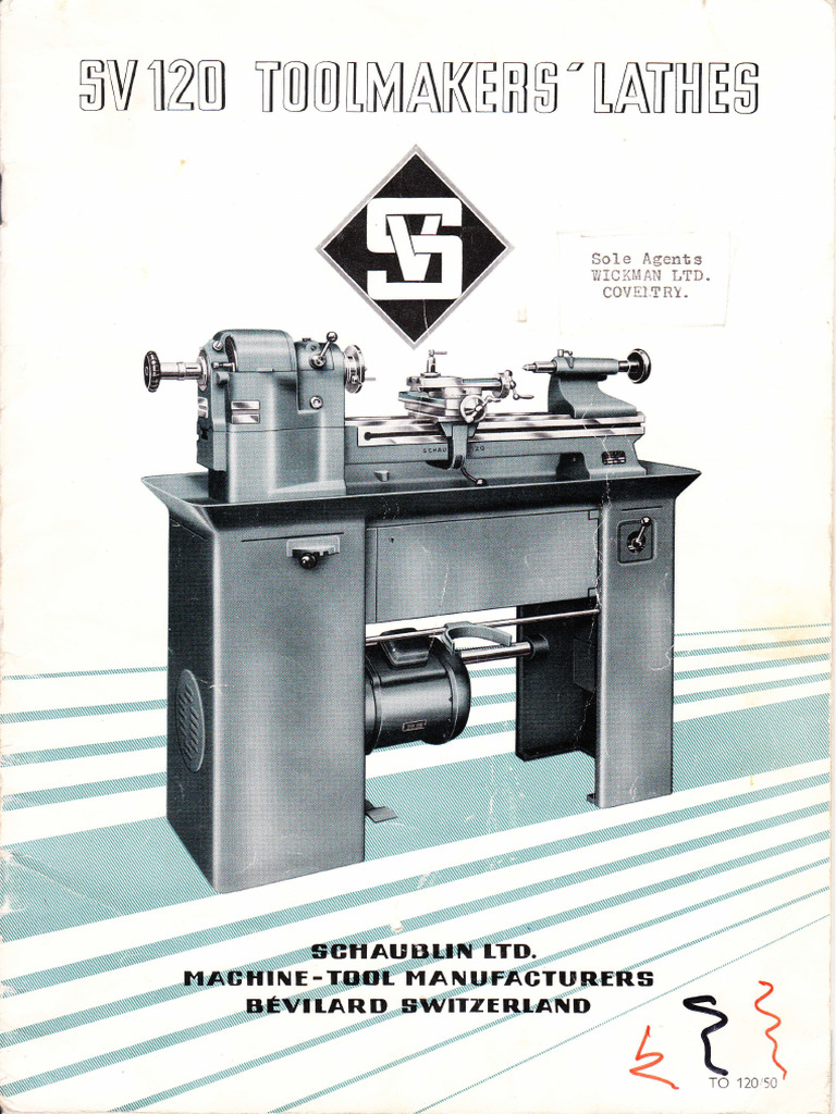 Schaublin 120 Catalogue 1950 | PDF | Rotating Machines | Tools