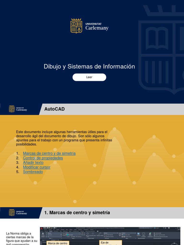 Herramientas AutoCAD | PDF | Ventana (informática) | Simetría