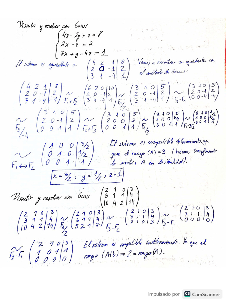 Método de Gauss | PDF