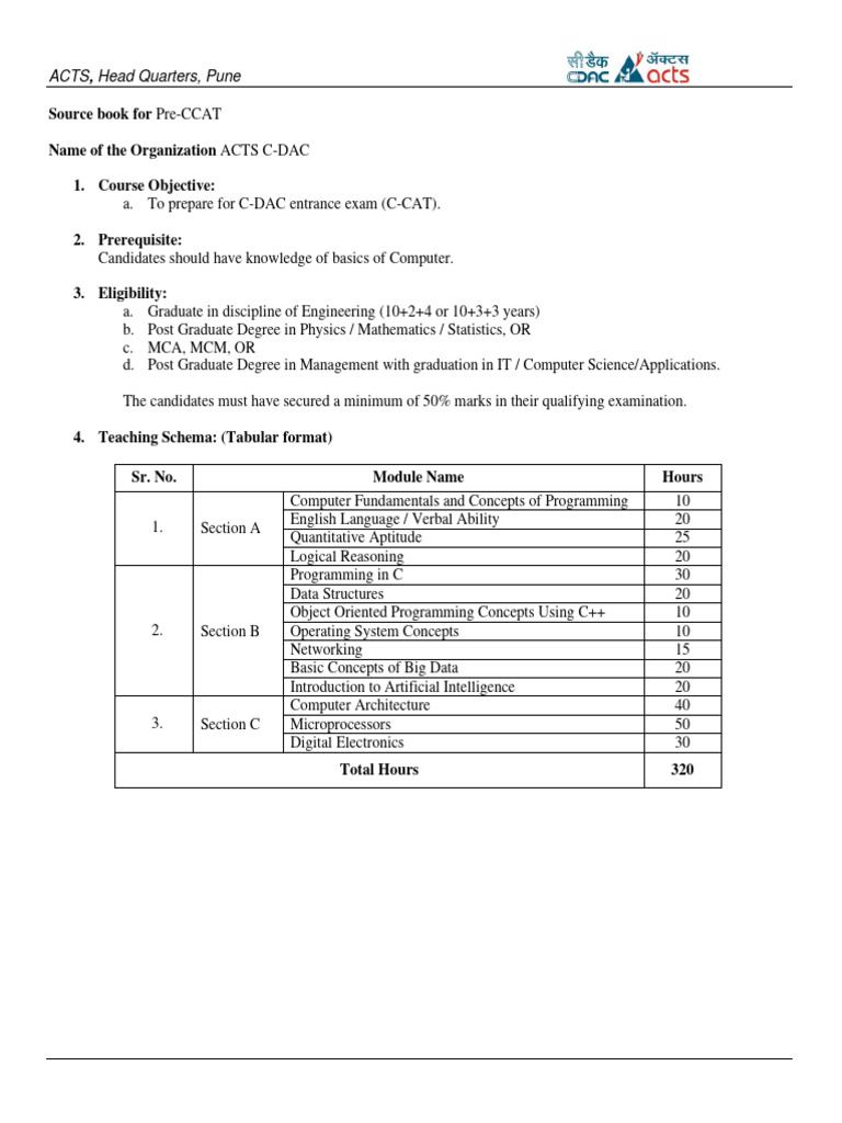 Sourcebook PreCCAT 2023 | PDF | Computer Data Storage | Central Processing Unit