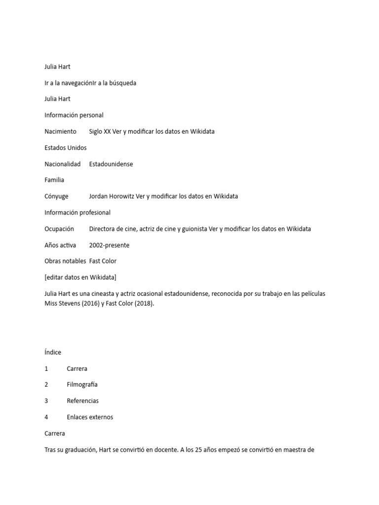 Julia Hart | PDF | Contenido libre